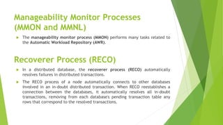 Oracle RBMS Architecture SVG PVG background process | PPT