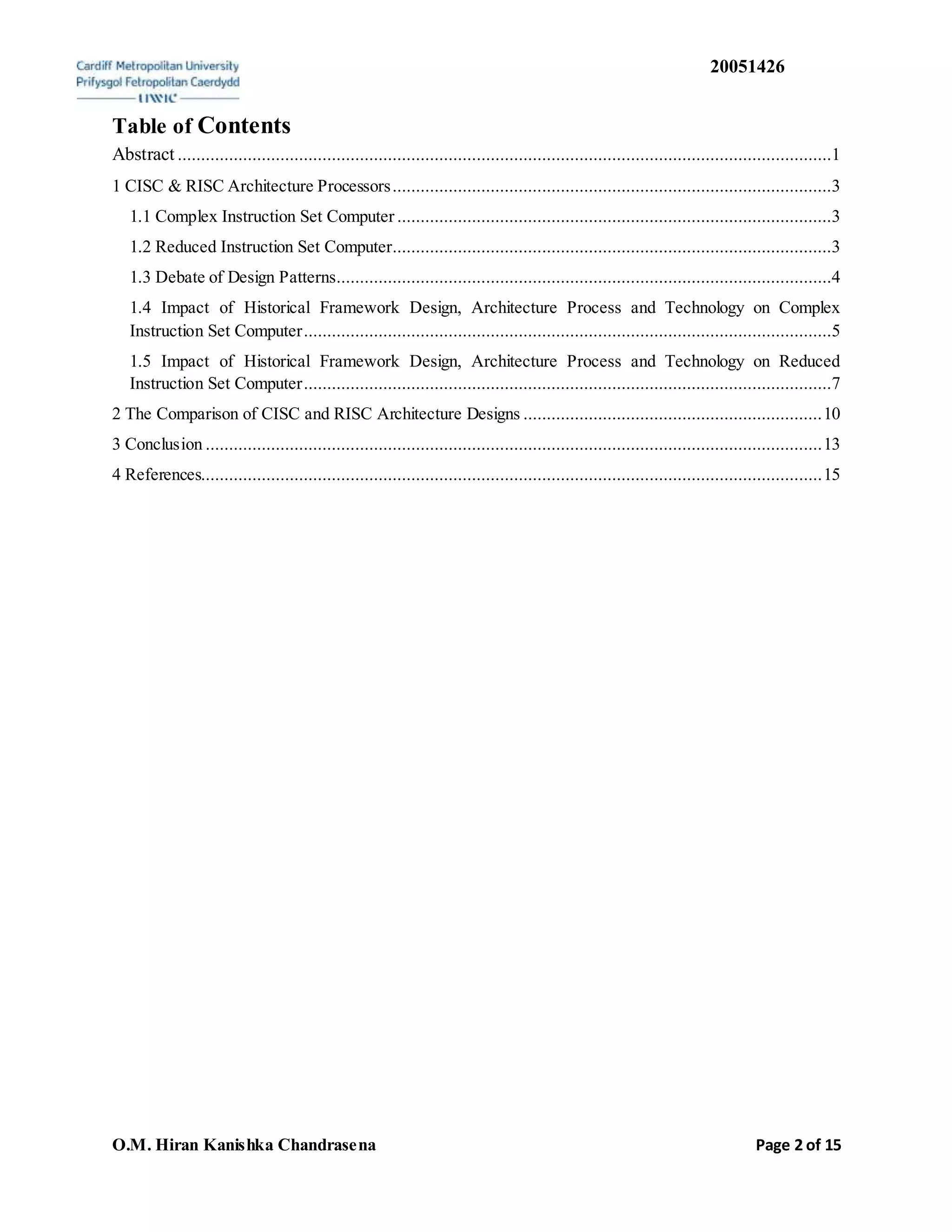 Architectures and operating systems | DOCX
