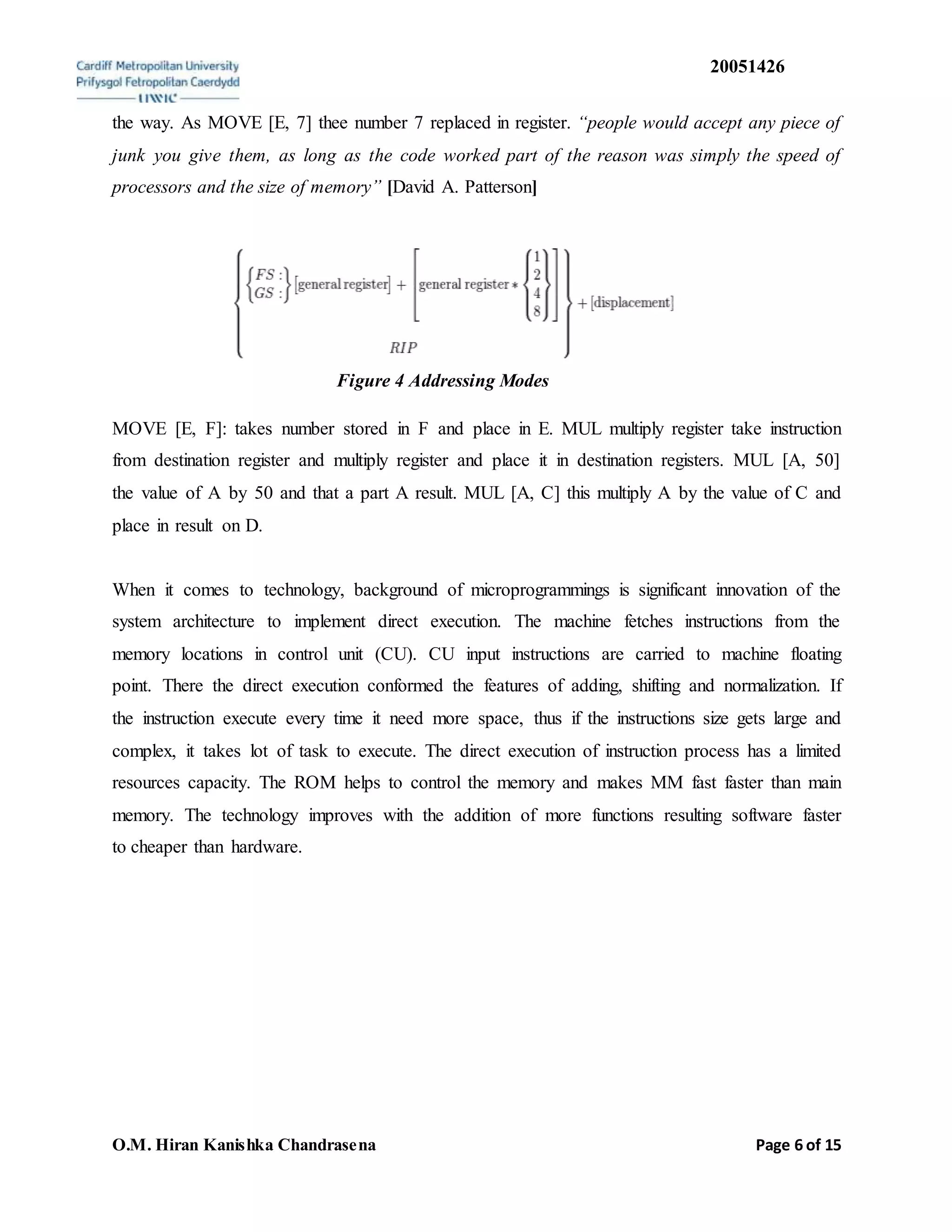 Architectures and operating systems | DOCX