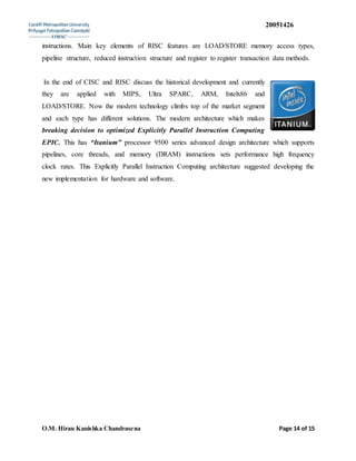 Architectures and operating systems | DOCX