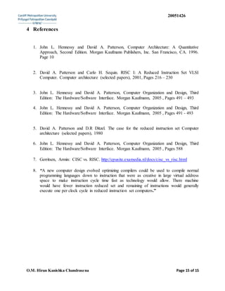 Architectures and operating systems | DOCX