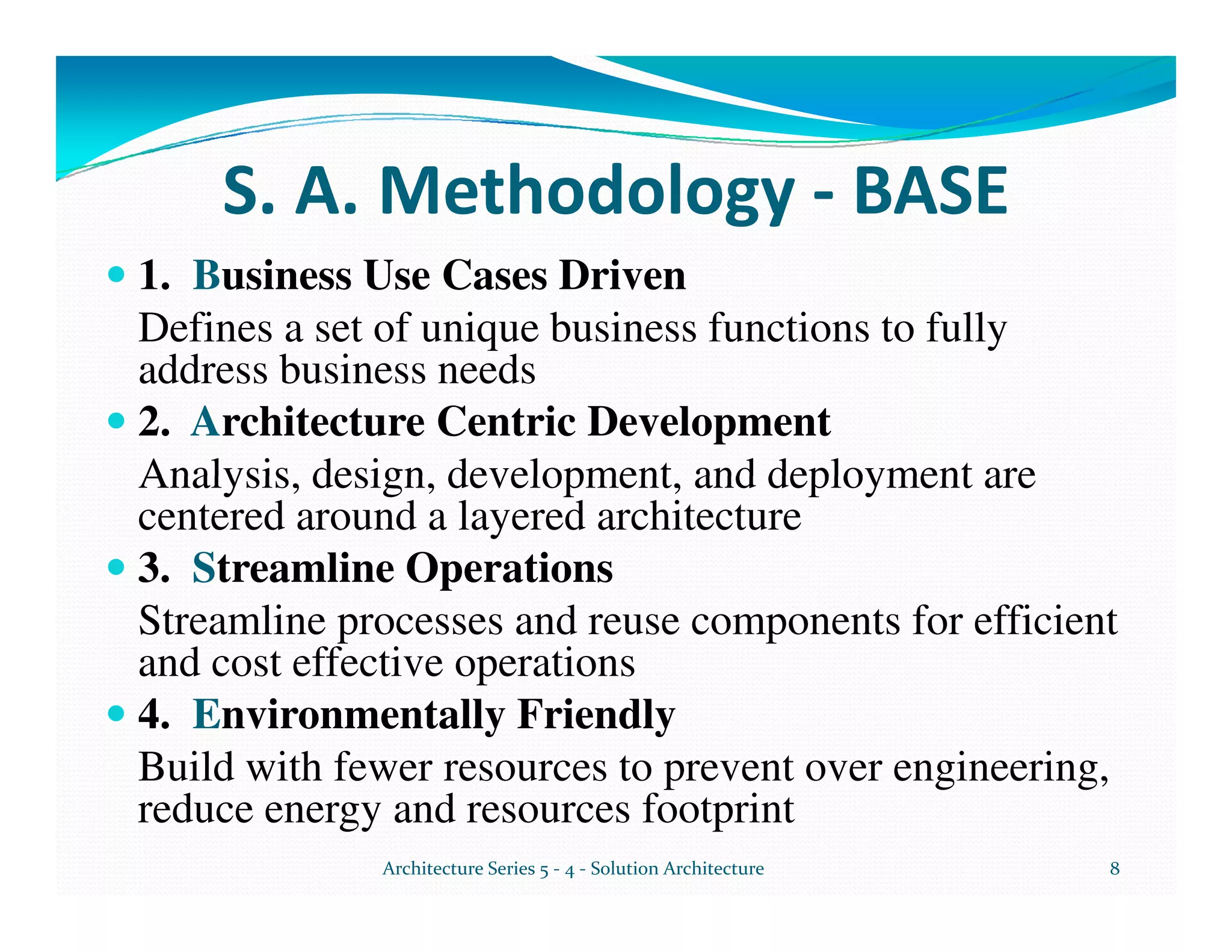 Architecture Series 5-4 Solution Architecture Draft | PDF