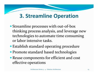 Architecture Series 5-4 Solution Architecture Draft | PPT