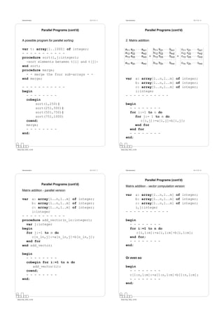 Architectures for parallel | PDF