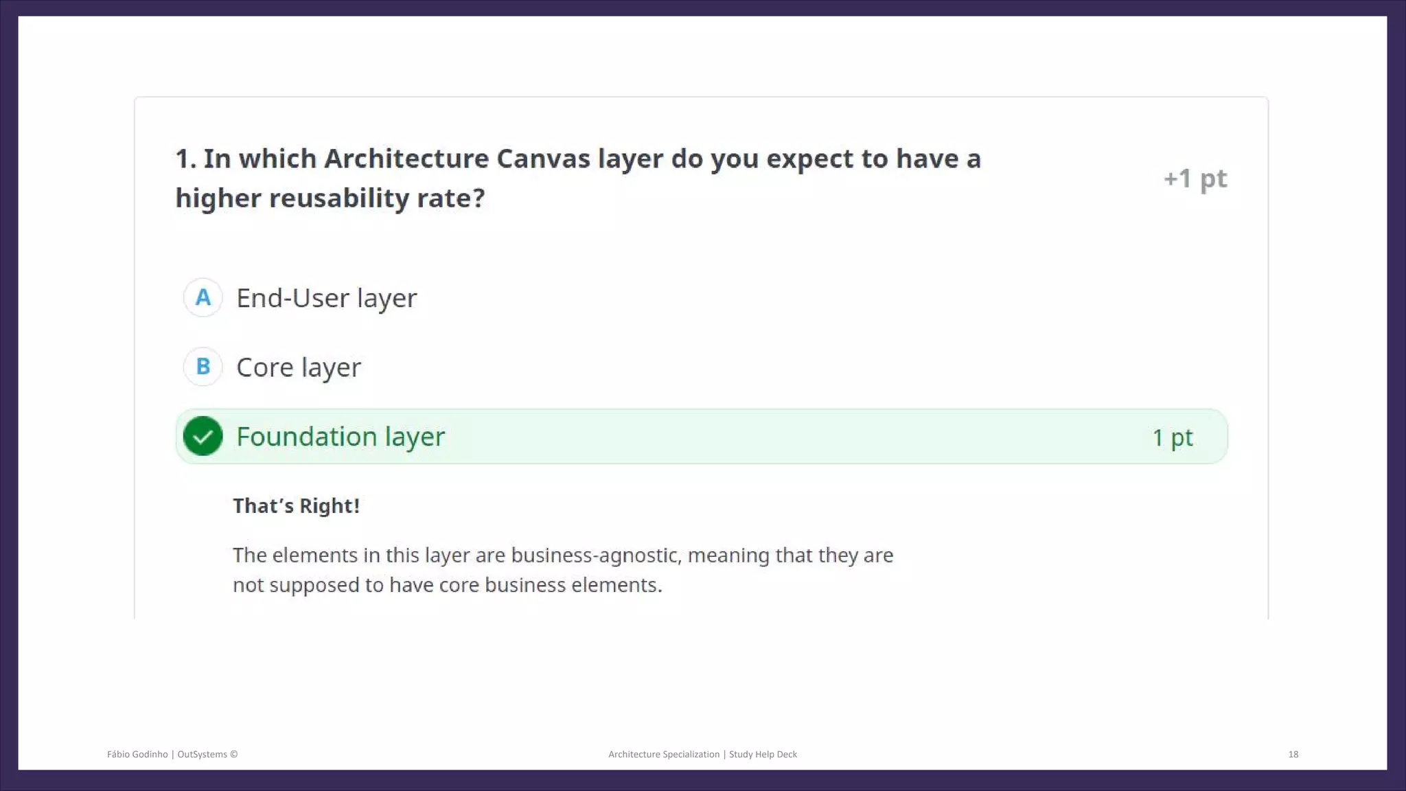 Architecture OutSystems Security Specialization - Study Help Deck | PDF