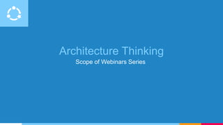 Architecture thinking w001 | PPT