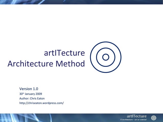 Architecture solution architecture method | PPT
