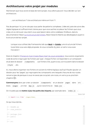Architecturez votre projet créez une application react complète - open ...
