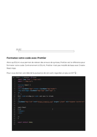 Architecturez votre projet créez une application react complète - open classrooms | PDF