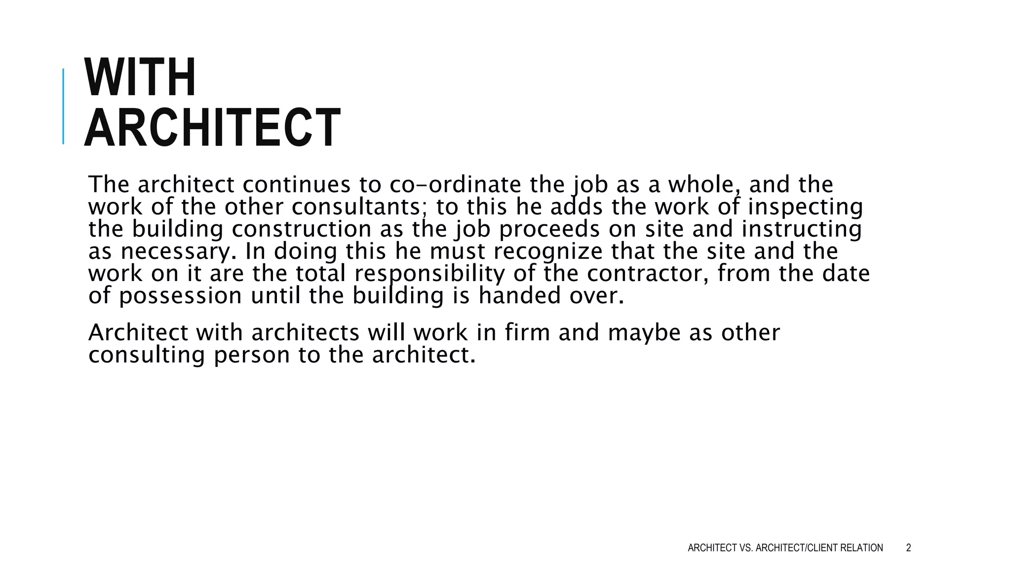 ARCHITECT Vs ARCHITECT Relations.pptx