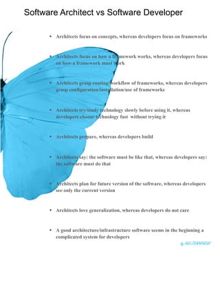 Architect vs developer | PDF