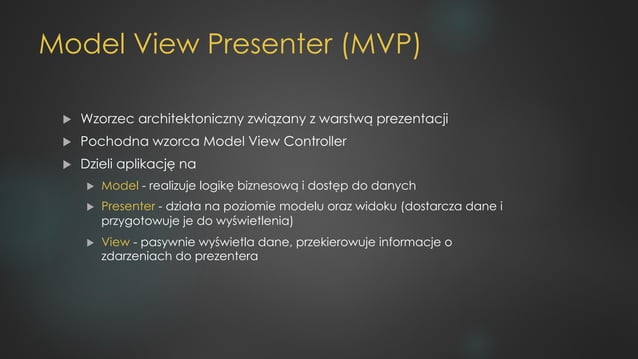 Architektura aplikacji android | PPT