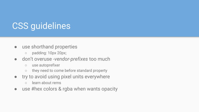 HTML, CSS & Javascript Architecture (extended version) - Jan Kraus | PDF