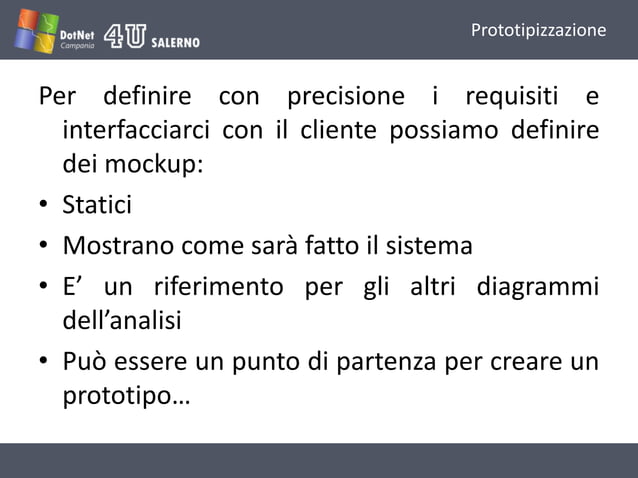 DotNetCampania 4U Salerno - Architettura di Applicazioni Enterprise | PPT