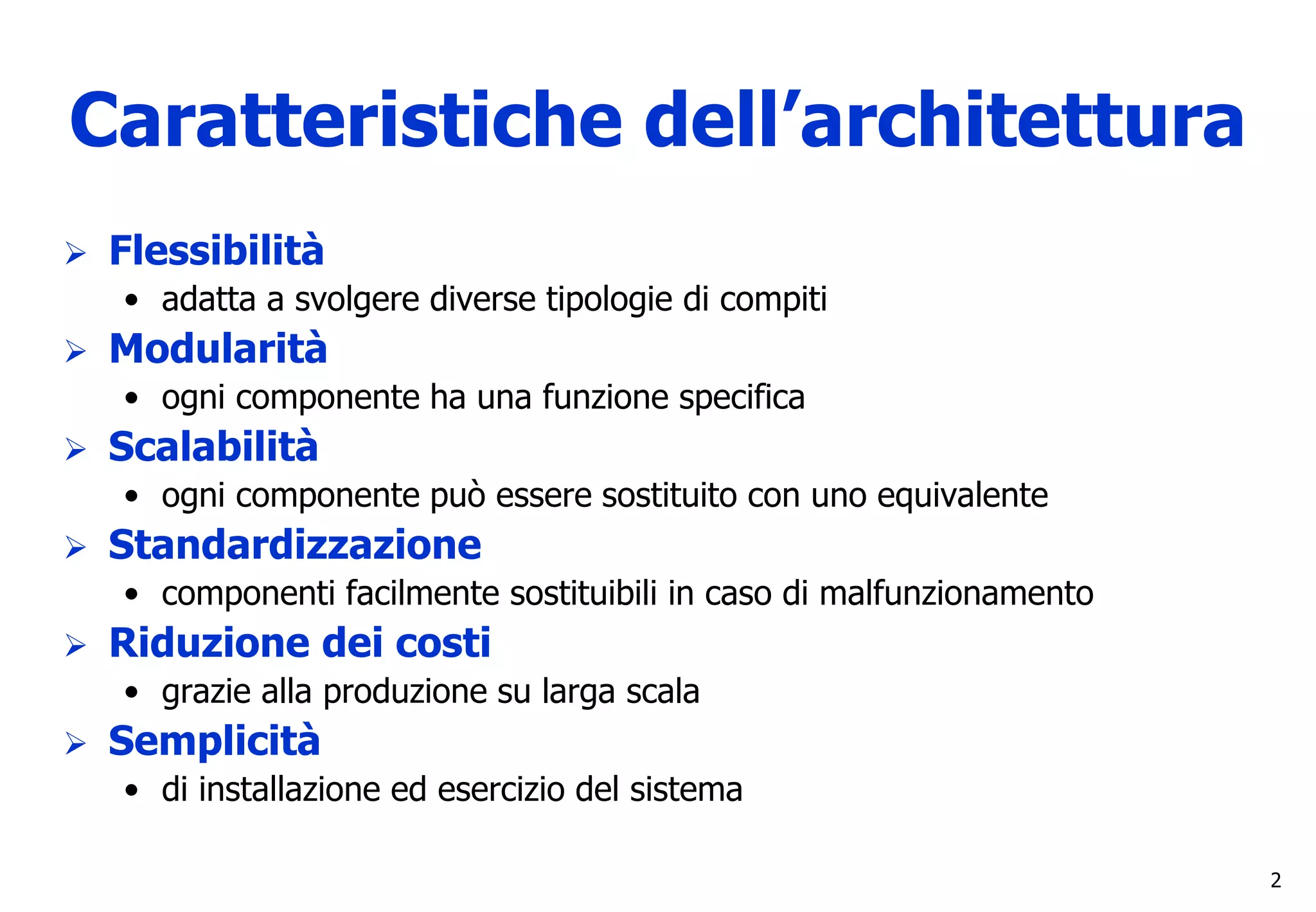 Architettura dei calcolatori | PDF