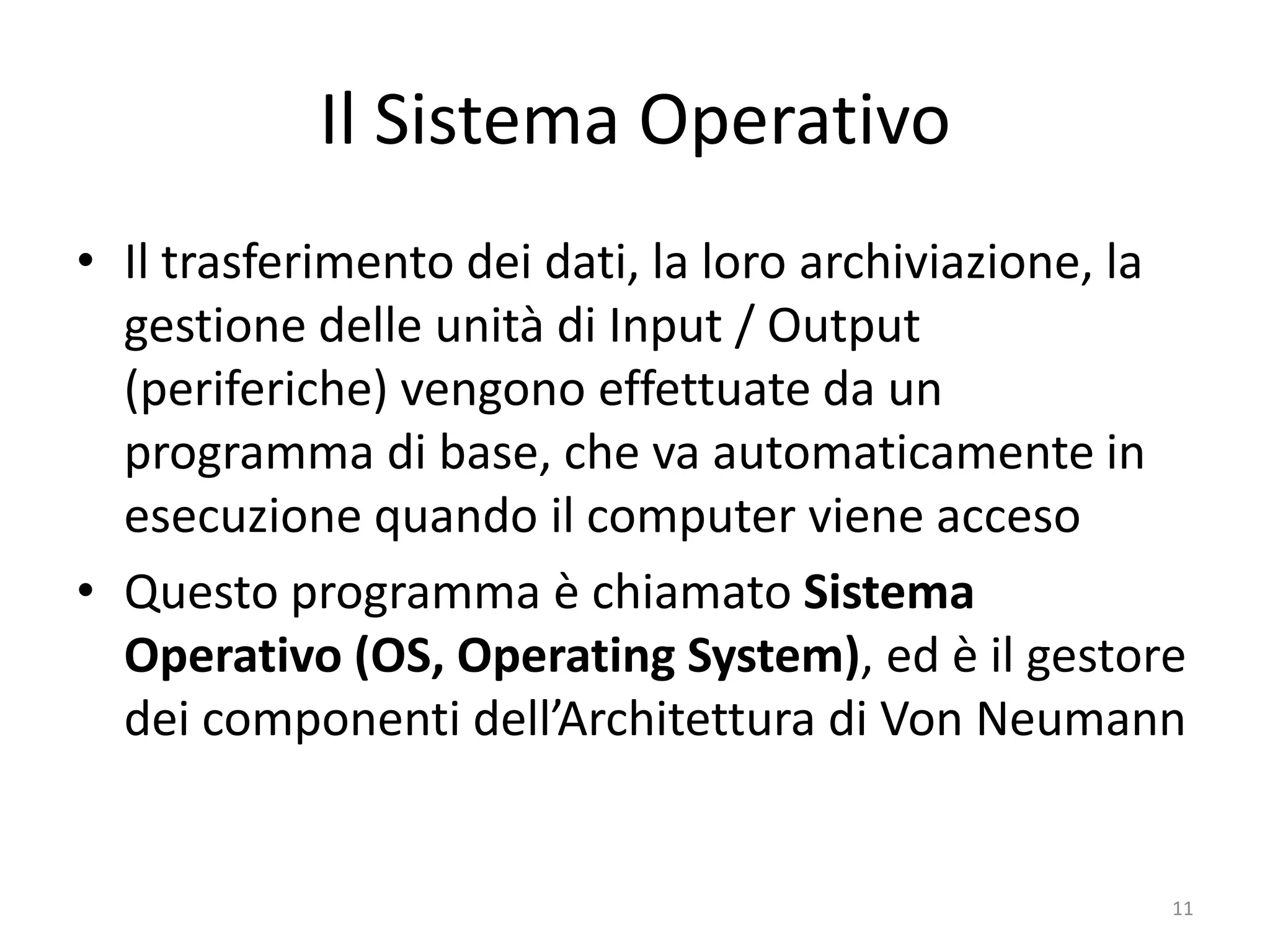 Architettura e nozioni di base | PPTX