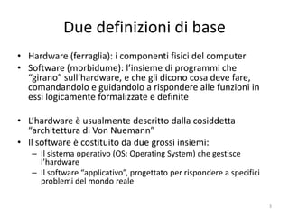Architettura e nozioni di base | PPTX