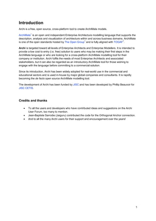 Archi user guide | PDF