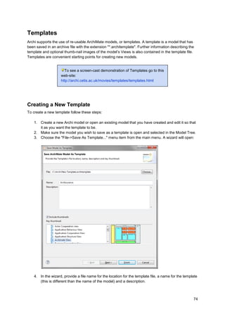 Archi user guide | PDF
