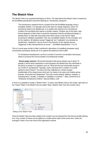 Archi user guide | PDF
