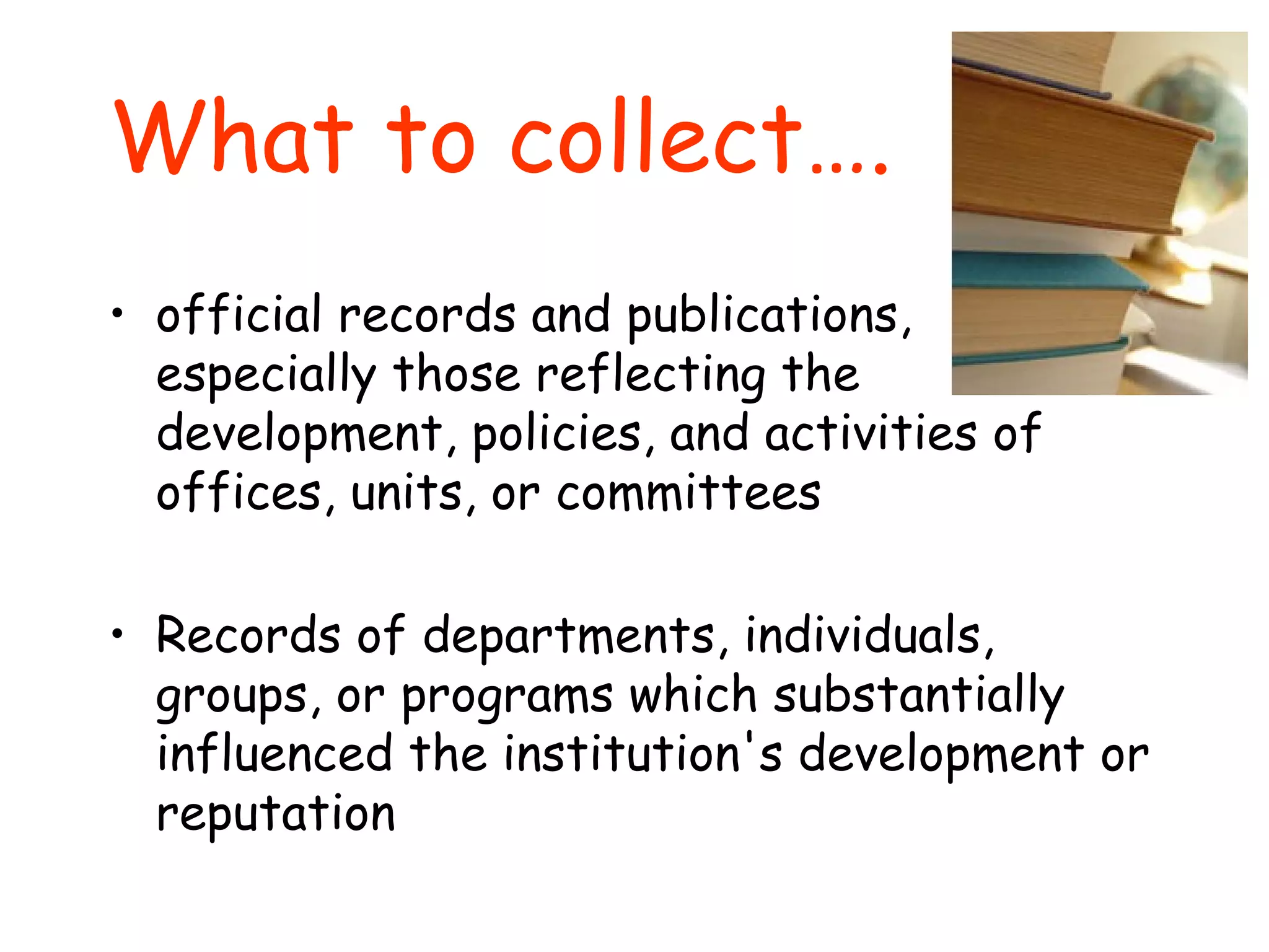 Archival Management: Principles and Techniques | PPT