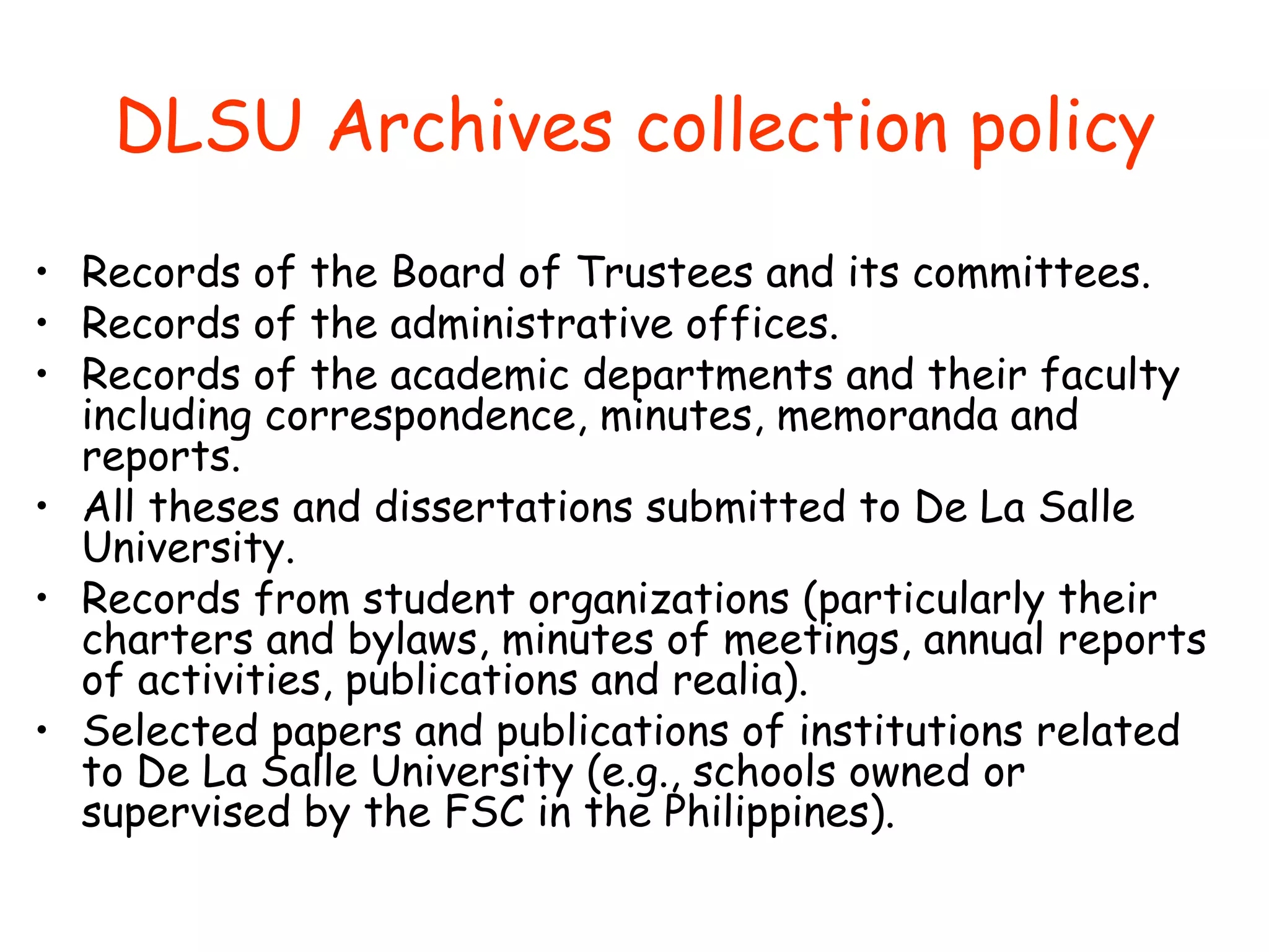 Archival Management: Principles and Techniques | PPT