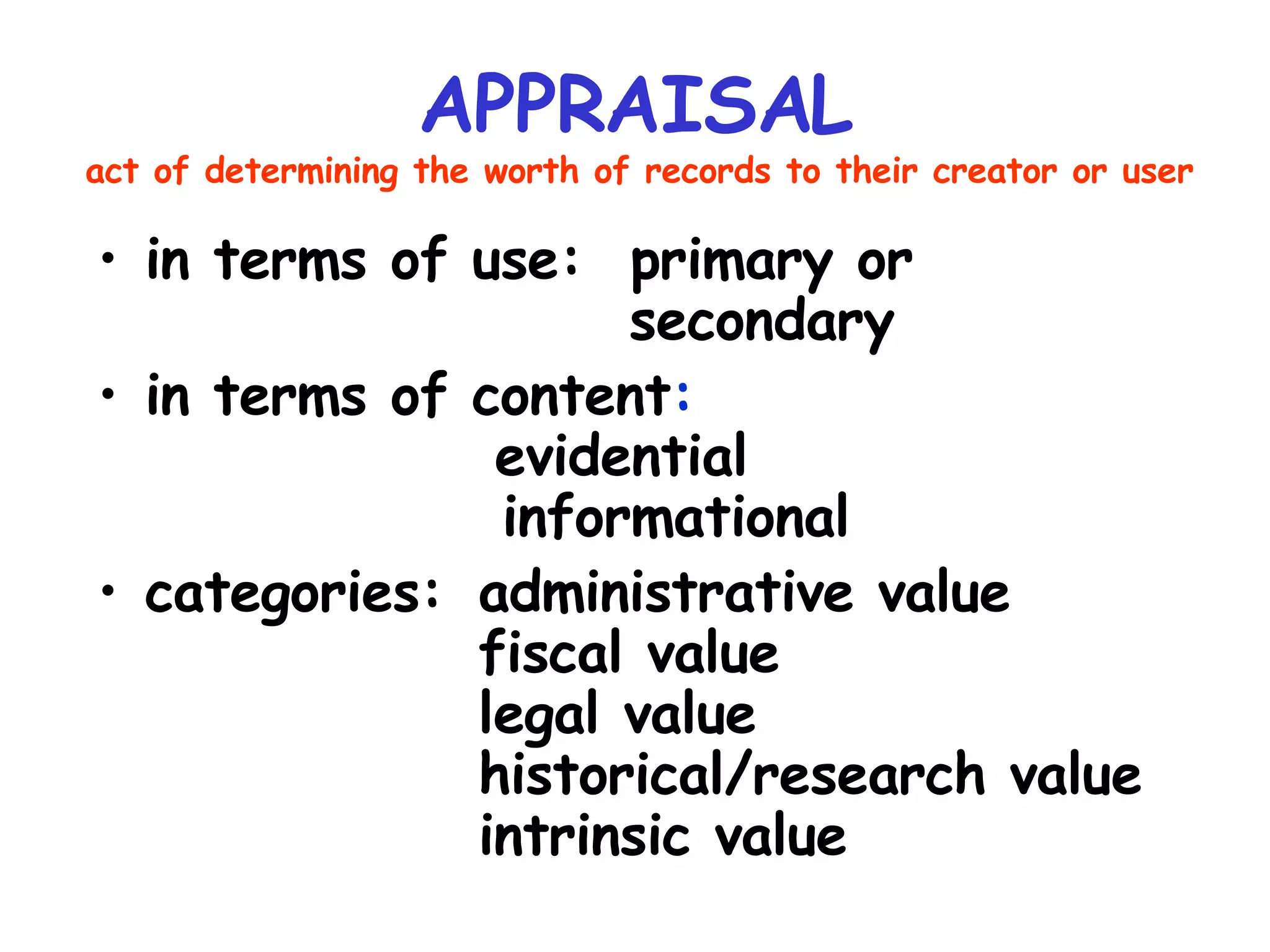 Archival Management: Principles and Techniques | PPT