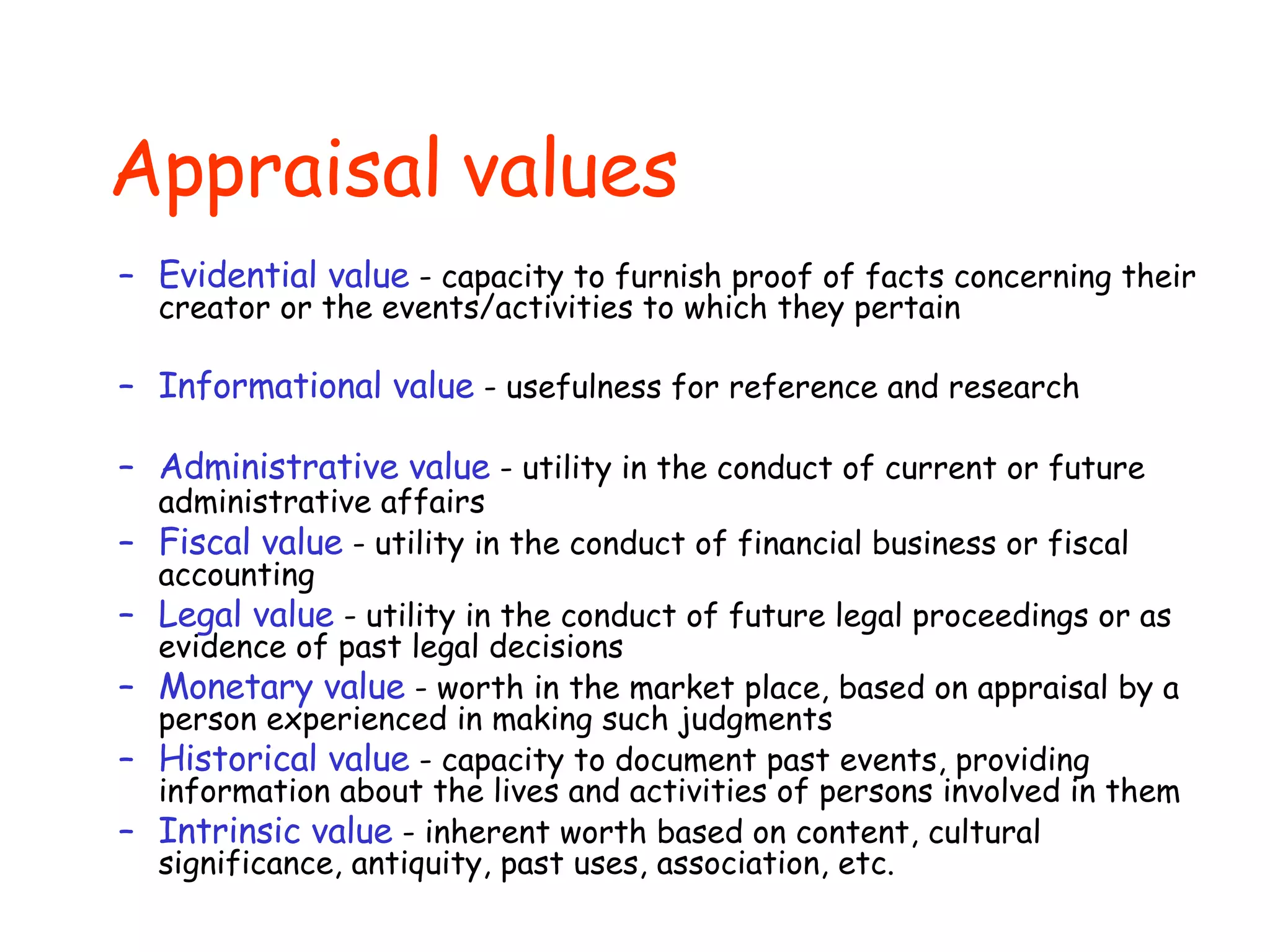 Archival Management: Principles and Techniques | PPT