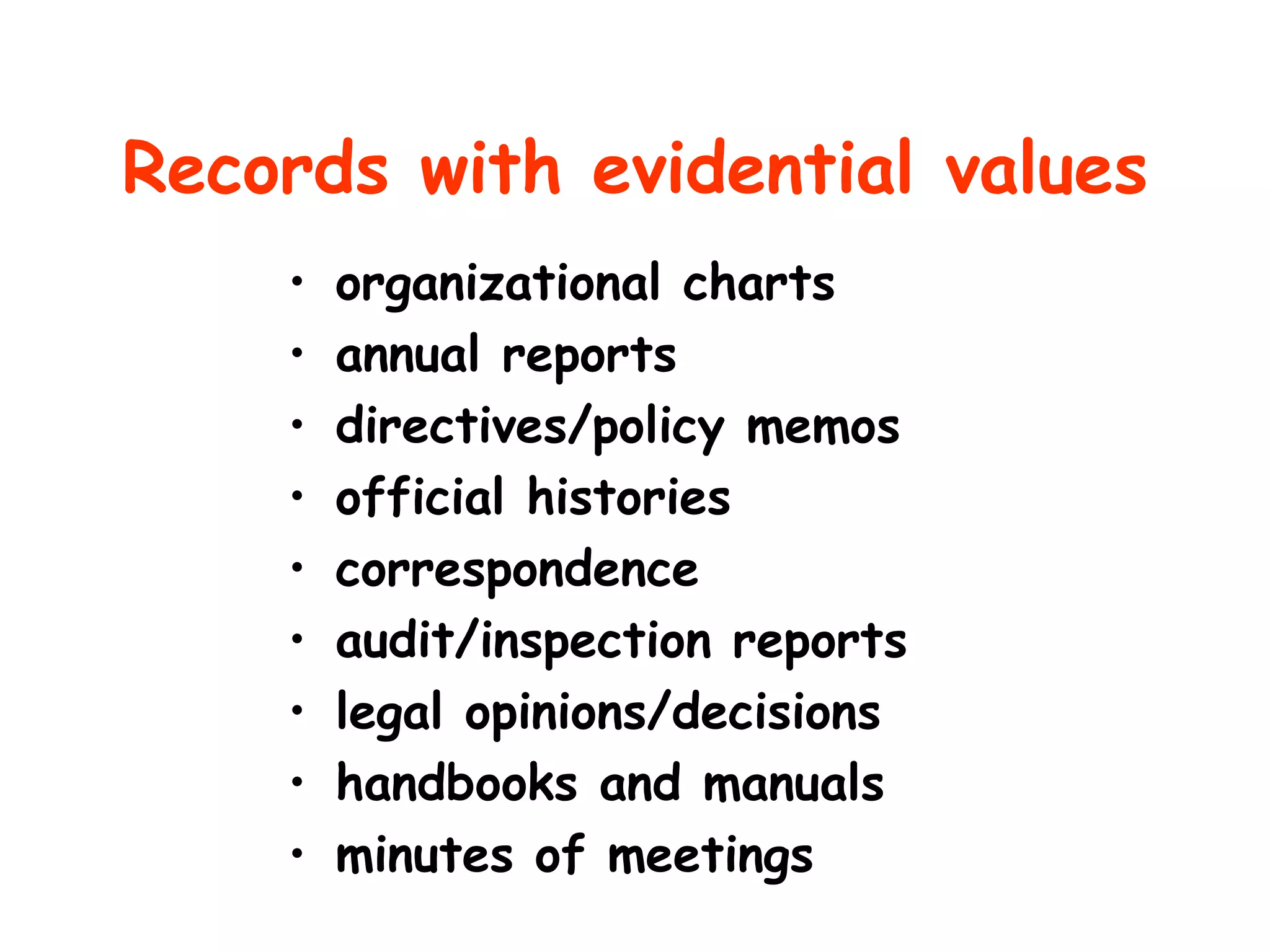 Archival Management: Principles and Techniques | PPT