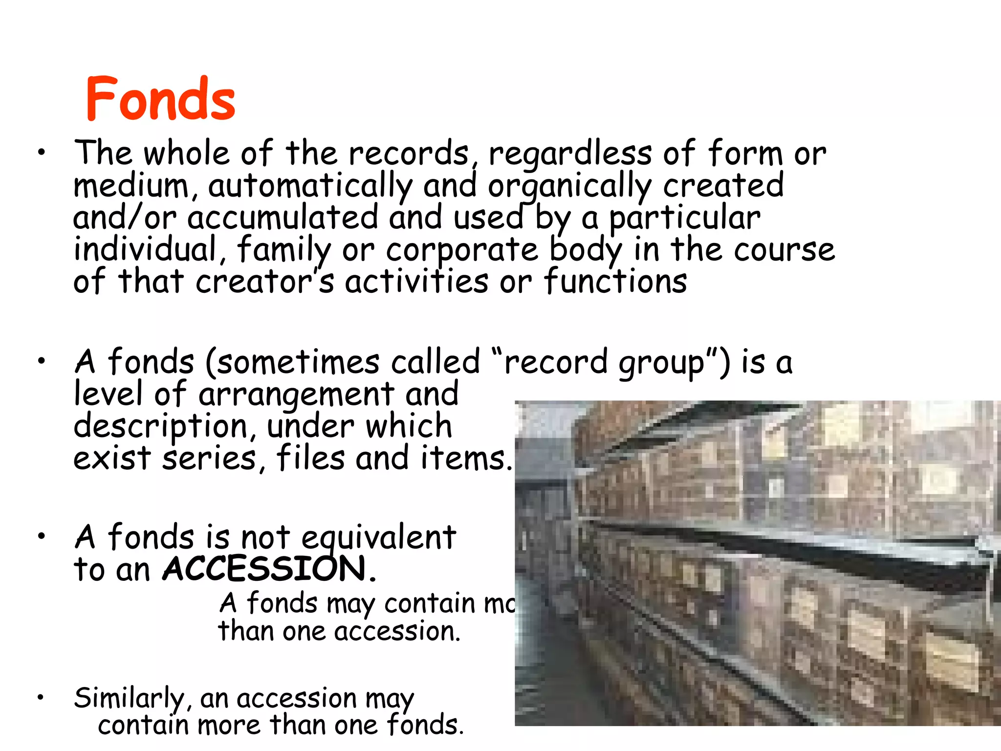 Archival Management: Principles and Techniques | PPT