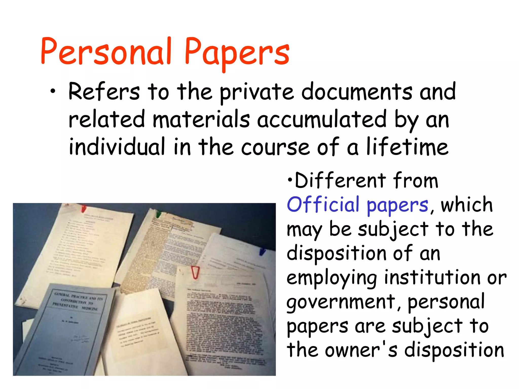 Archival Management: Principles and Techniques | PPT