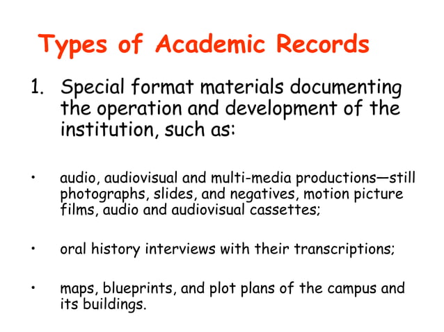 Archival Management: Principles and Techniques | PPT