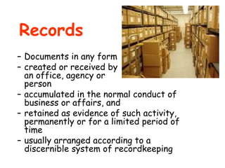 Archival Management: Principles and Techniques | PPT