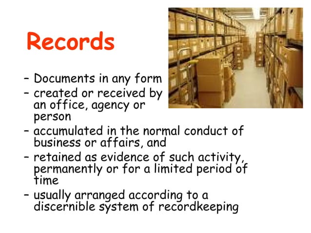 Archival Management: Principles and Techniques | PPT