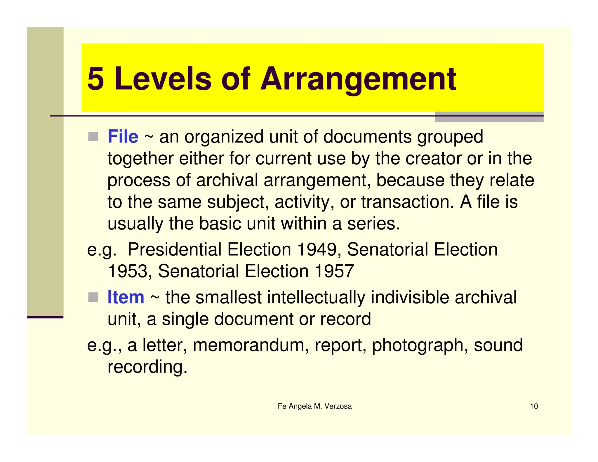 Archival cataloging using ISAD-G | PDF