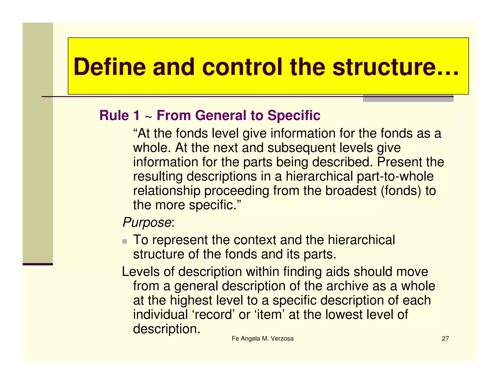 Archival cataloging using ISAD-G | PDF