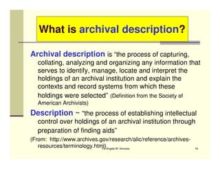 Archival cataloging using ISAD-G | PDF