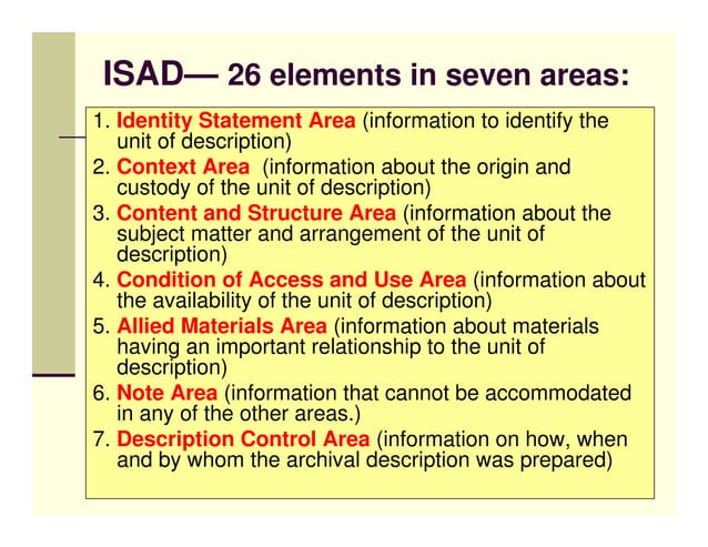Archival cataloging using ISAD-G | PDF