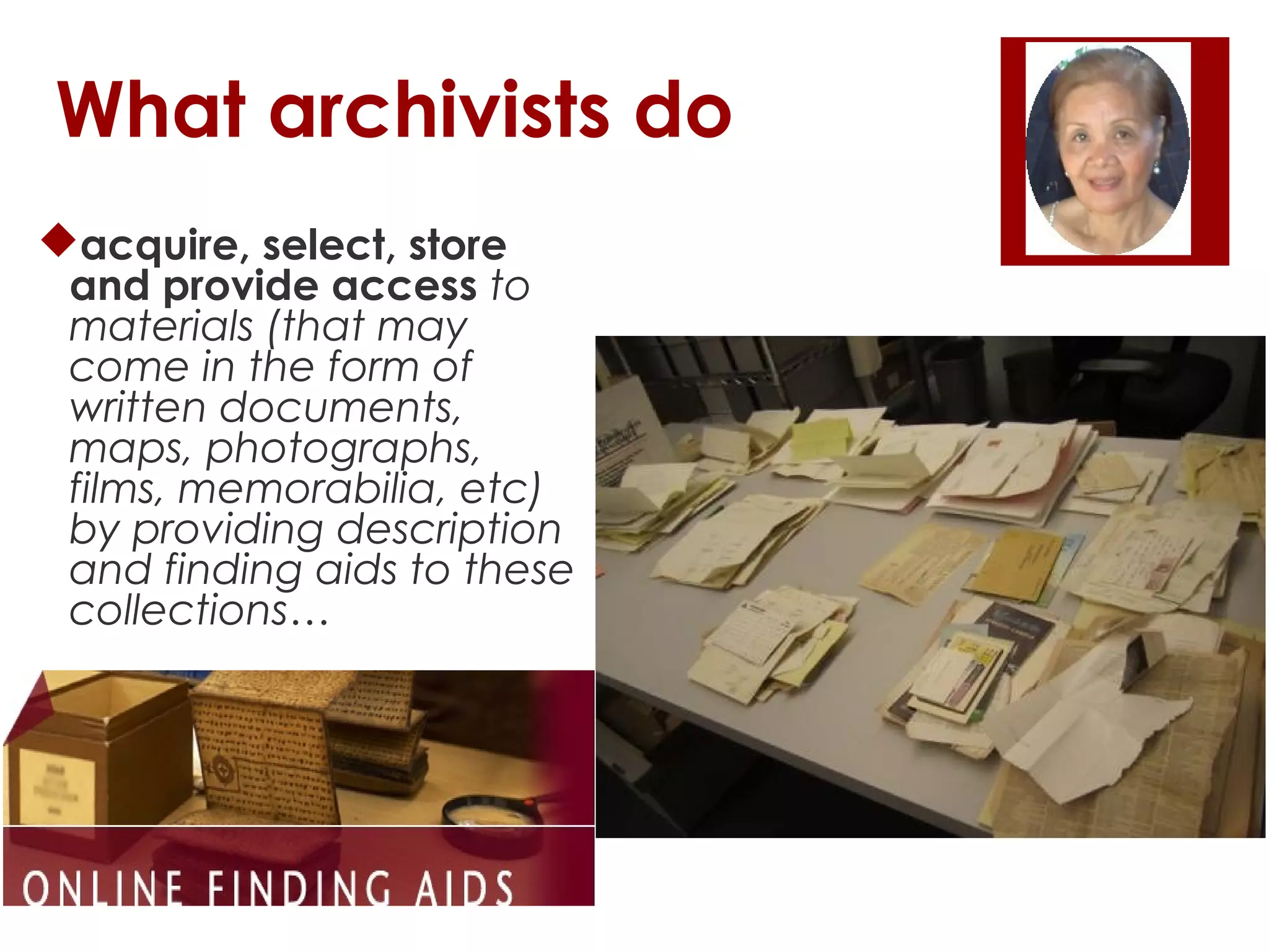 Archival practice and records management | PPT