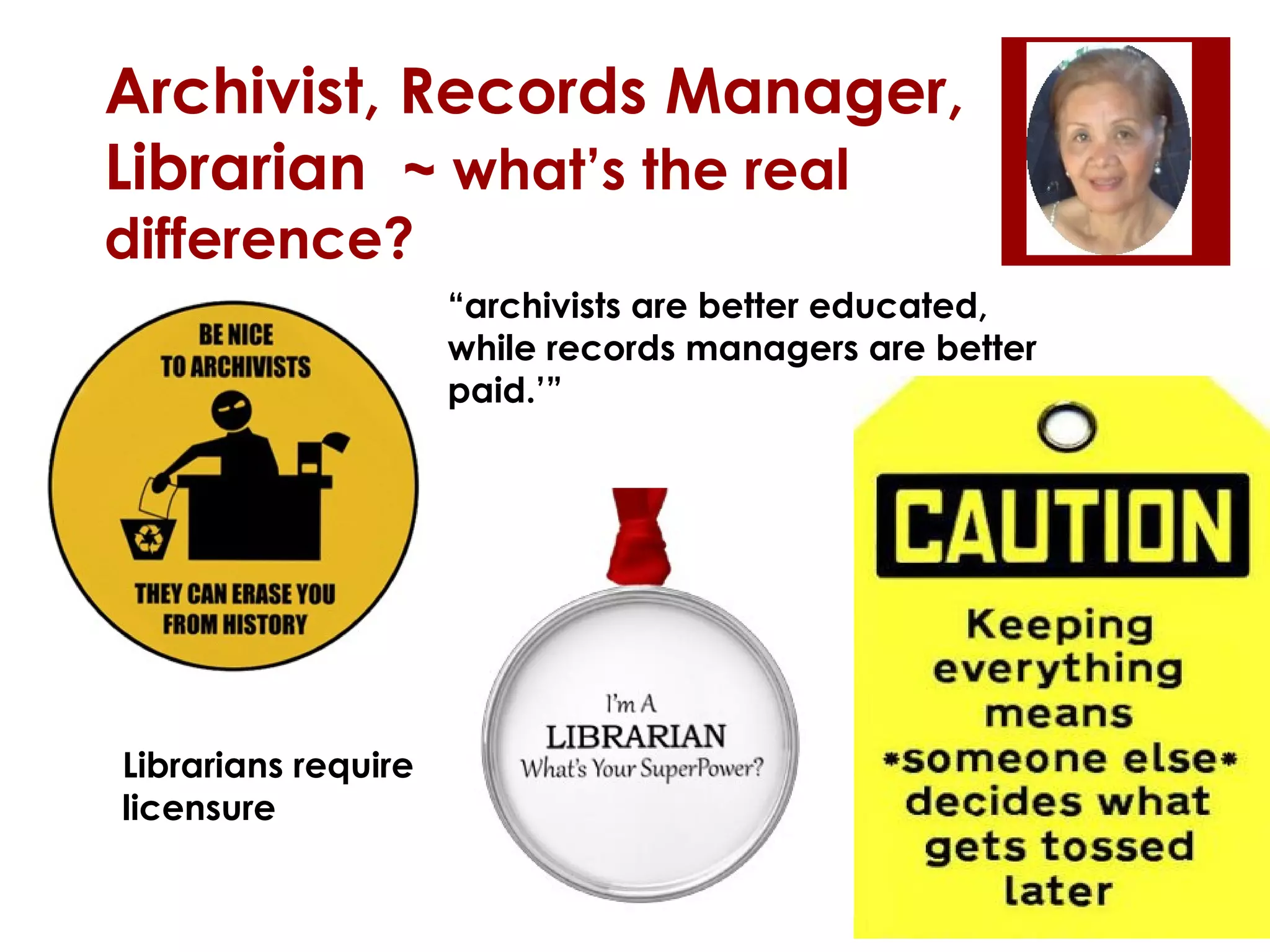 Archival practice and records management | PPT