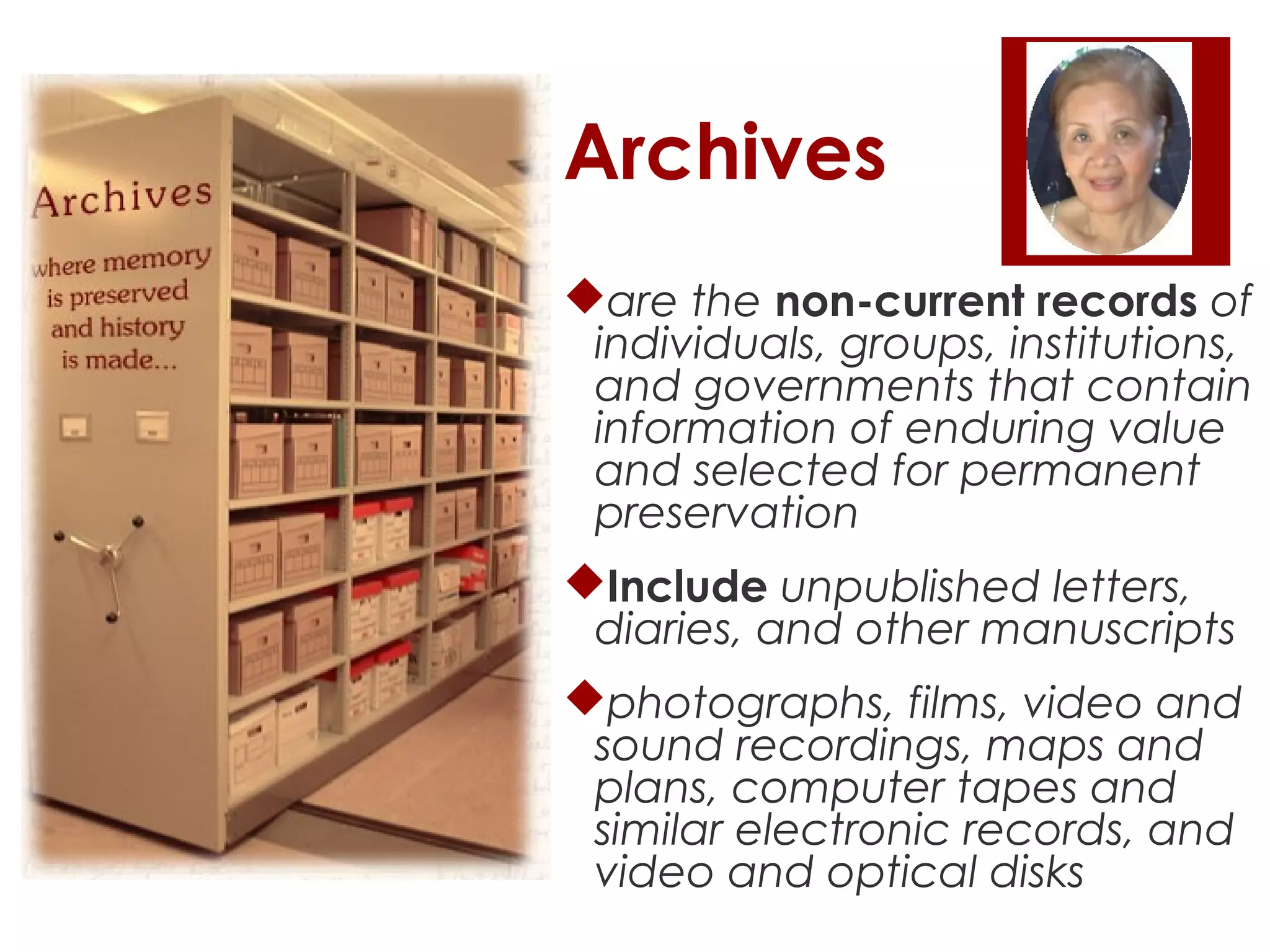 Archival practice and records management | PPT