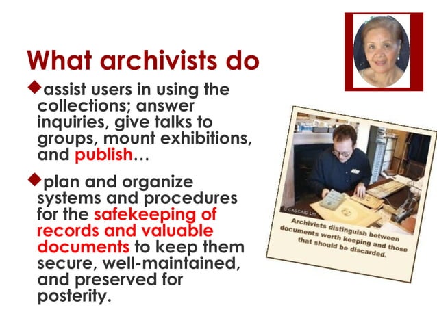 Archival practice and records management | PPT