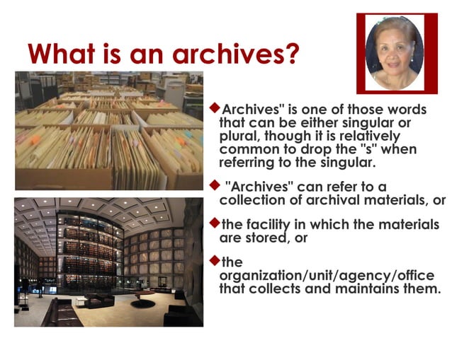 Archival practice and records management | PPT