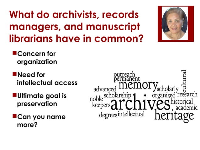Archival practice and records management | PPT