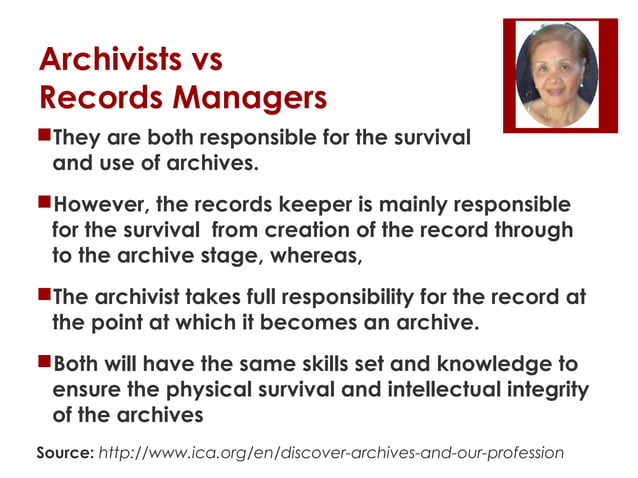 Archival practice and records management | PPT