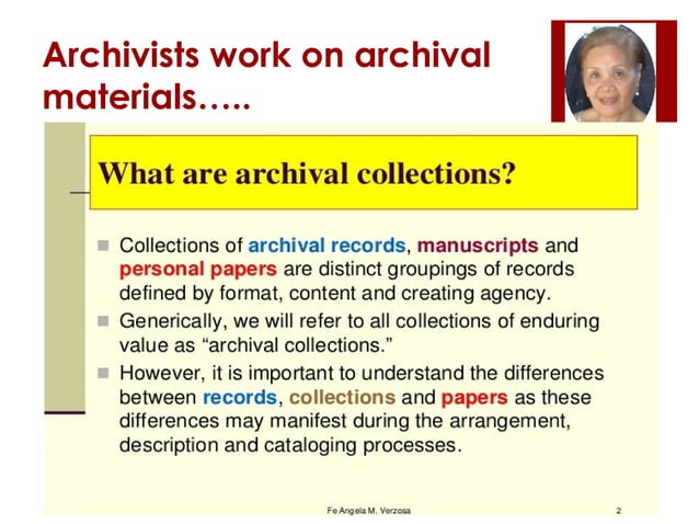 Archival practice and records management | PPT