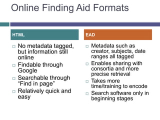 Archival Processing And Description | PPTX
