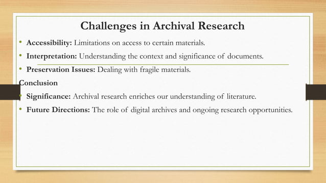 Archival Research Method as a research methodology in English ...
