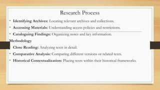 Archival Research Method as a research methodology in English ...