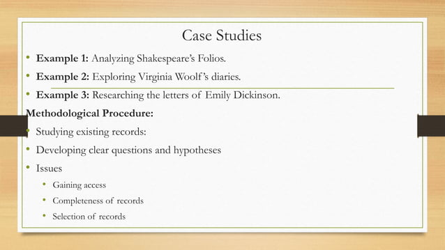 Archival Research Method as a research methodology in English ...